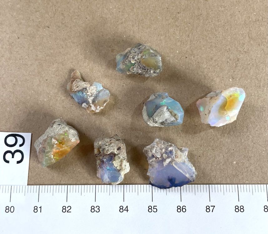 Opale aus Welo Mine Aethiopen Splitter roh unbehandelt Opal (Neu und ...