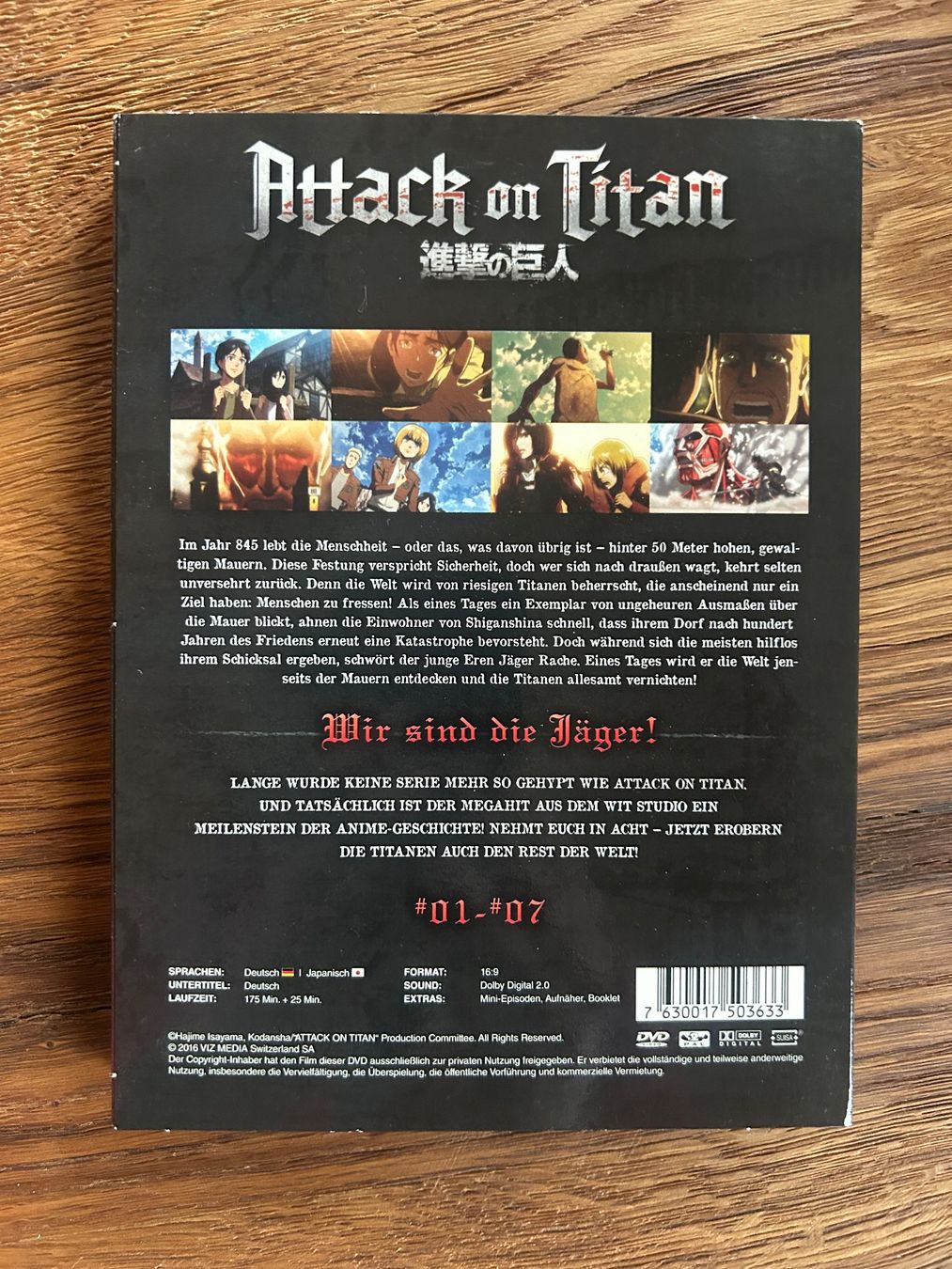 Attack on Titan DVD Ep. 1-7 Anime (Gebraucht) in Bubikon für CHF 8 ...