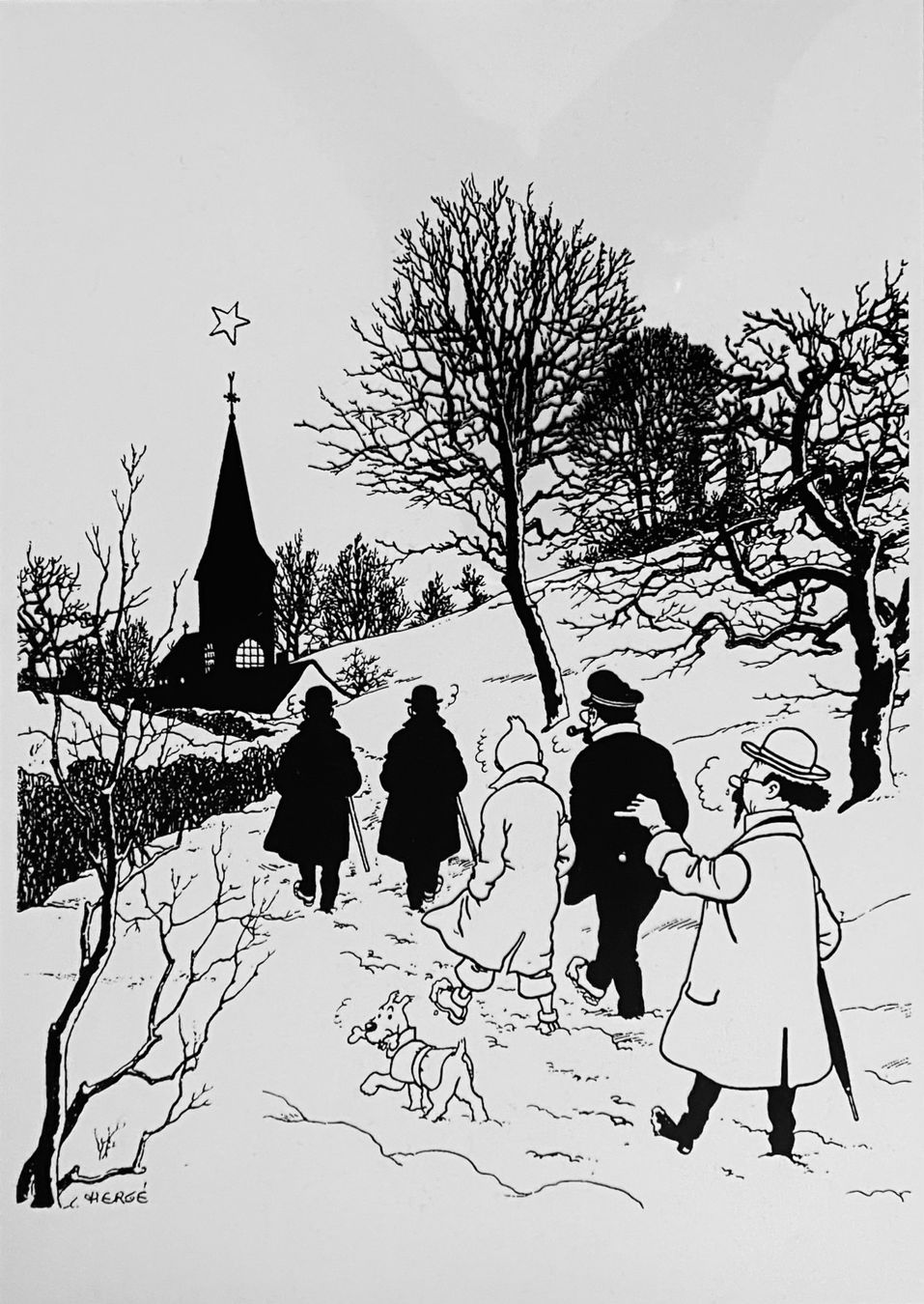 Tintin Winter-Folienbild (transparent), Rarität für Sammler! (Neu ...