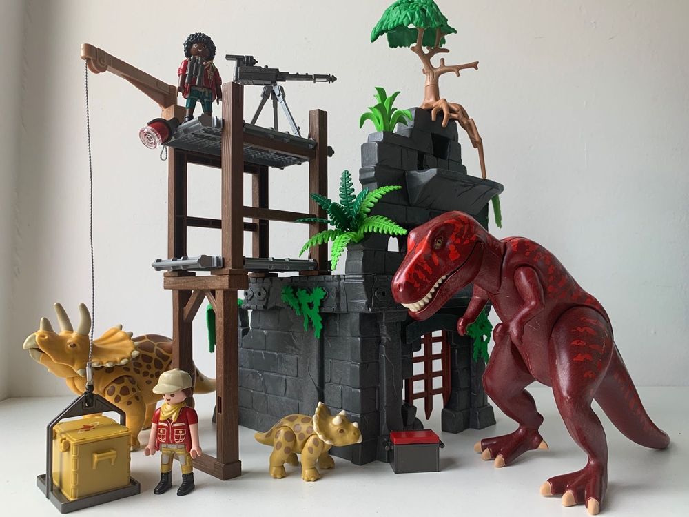 Playmobil Dino Dinosaurier Forschungsstation Haus Ruine | Kaufen auf ...