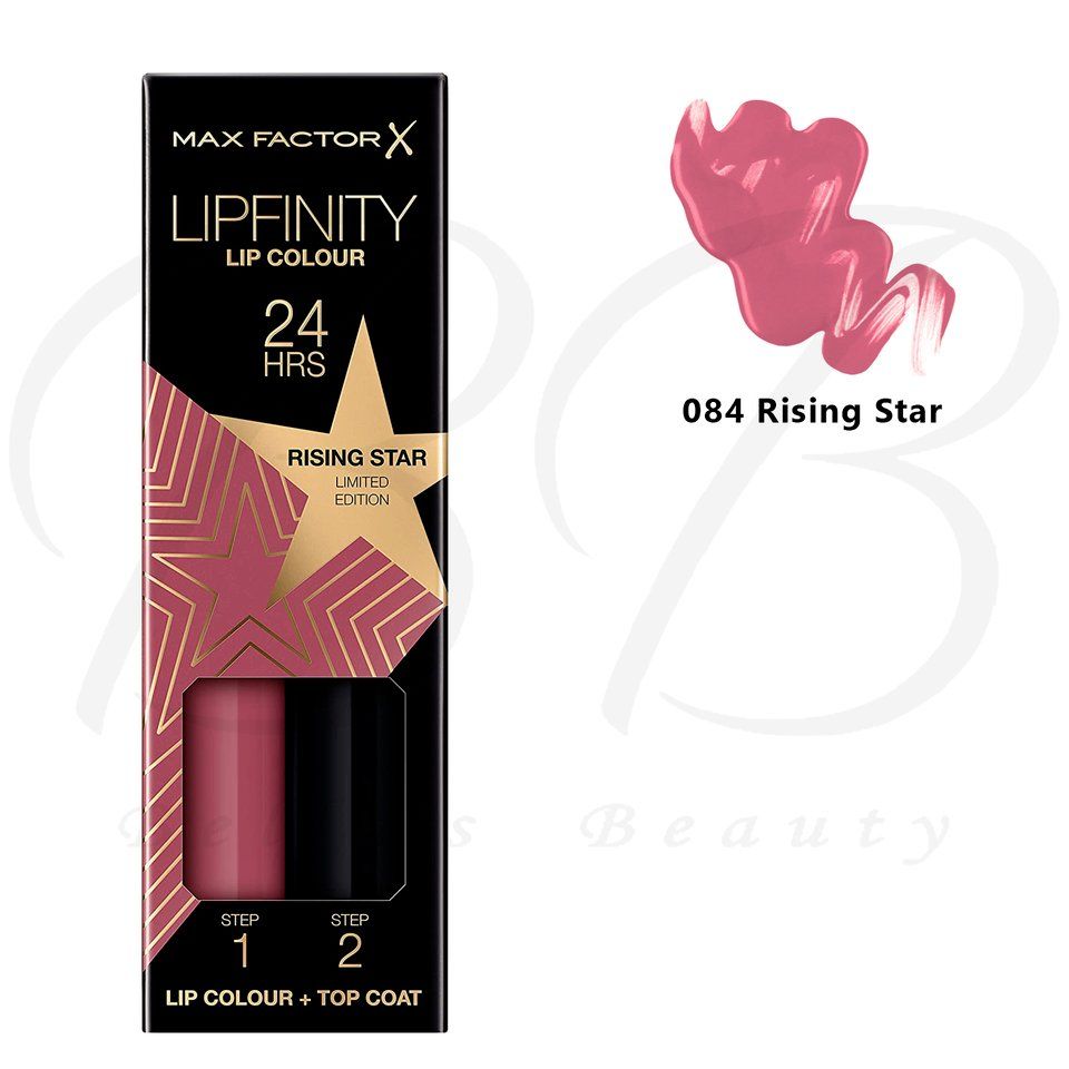 MAX FACTOR Lipfinity Lip Colour + Top Coat # 84 RISING STAR (Neu ...