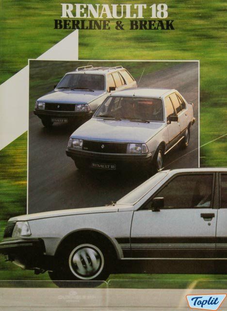 NEUWAGEN PROSPEKT - RENAULT R18 GTL/GTS/TX/GTX/TURBO - 1981 | Acheter ...