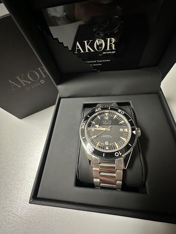 AKOR Ws Explorer Black Montre Auto Swiss Made Neuf Full Set (Neu und ...