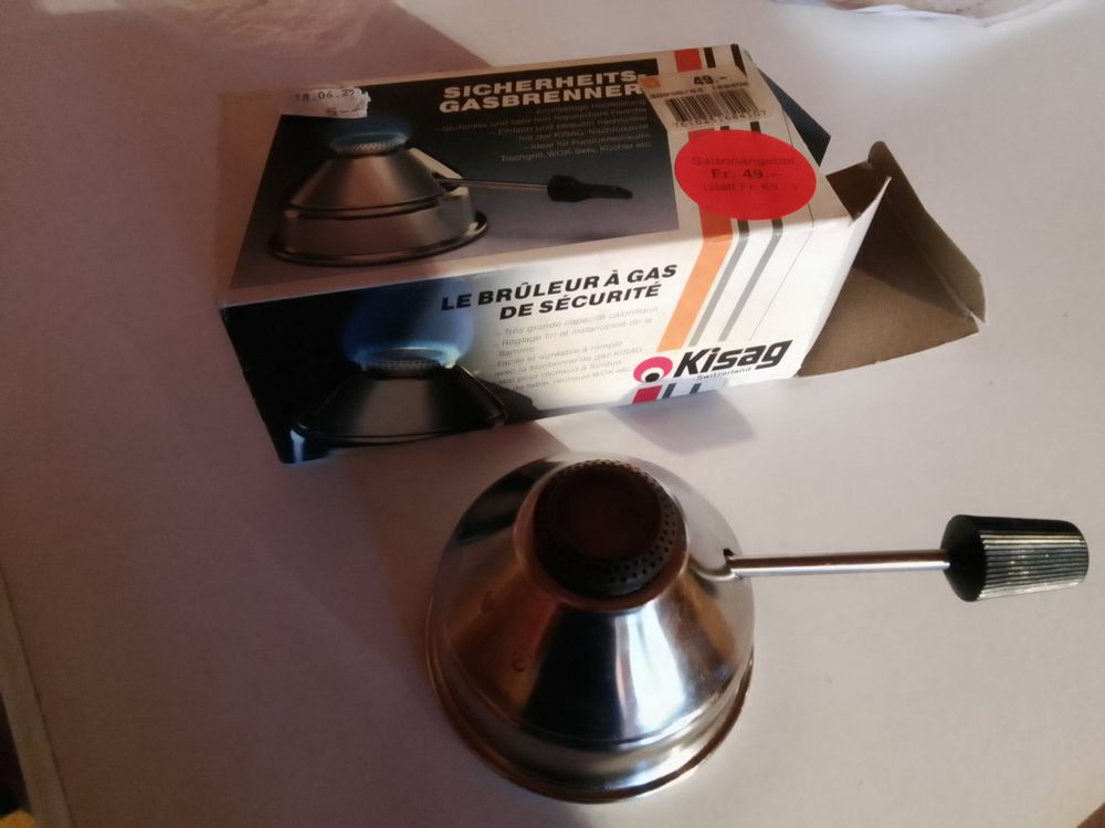 Rechaud Tischbrenner Gasbrenner Kisag inkl. Anleitung (Gebraucht) in Ursenbach für CHF 22 – mit ...