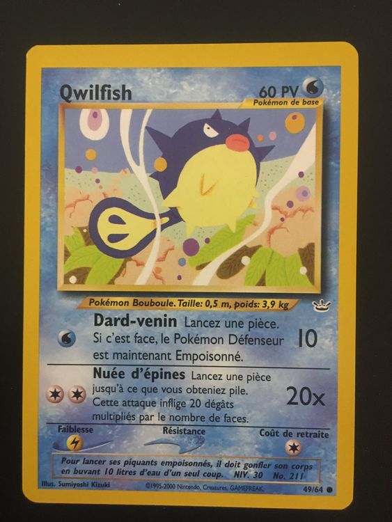 RARE: Pokémon Neo Revelation (2002): Qwilfish 49/64 FR | Kaufen auf Ricardo