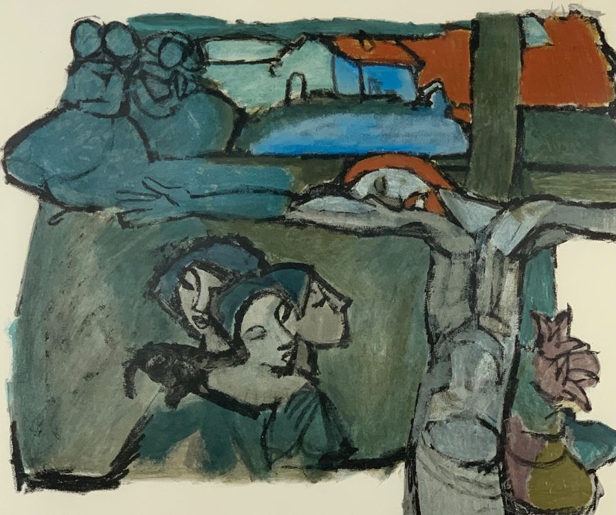 Rudolf Mirer (1937)grosses Lithographie Handsigniert (Gebraucht) in Root für CHF 355 – mit ...