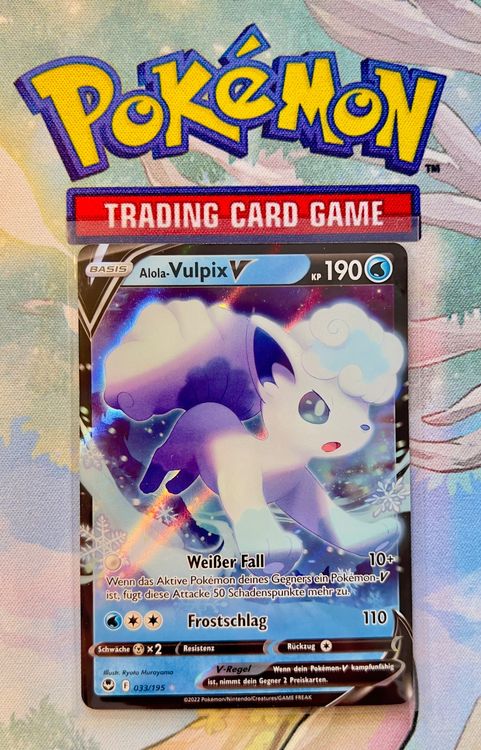 Alola Vulpix V Ultra Rare Silberne Sturmwinde 033/195 | Acheter sur Ricardo