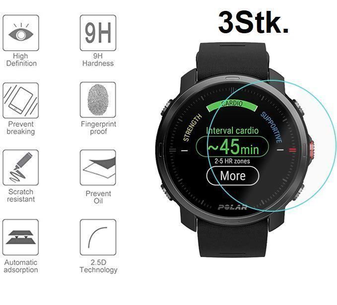 3x Panzerglas f. Polar Grit X Schutzglas (Neu und originalverpackt) in ...