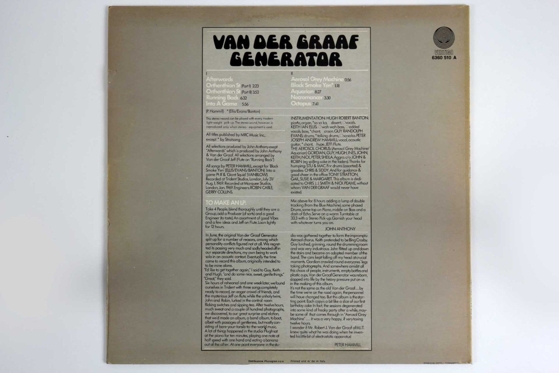 Van Der Graaf Generator (Gebraucht) in Untersiggenthal für CHF 10 – mit ...