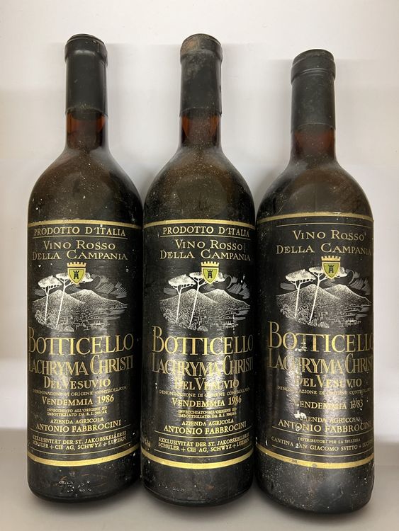 Botticello Lachrima Christi 1983, 3 Flaschen (Gebraucht) in Elgg für ...