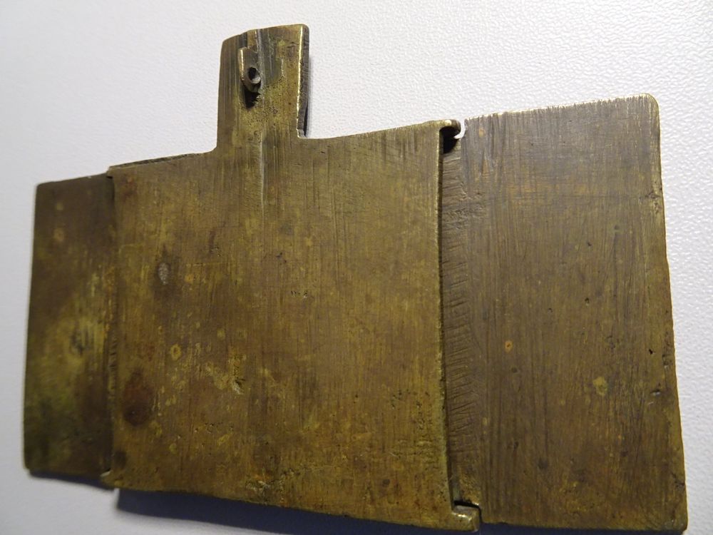 Ikone antike russische Reiseikone Triptychon Bronze (Gebraucht) in Siebnen für CHF 45 – mit ...