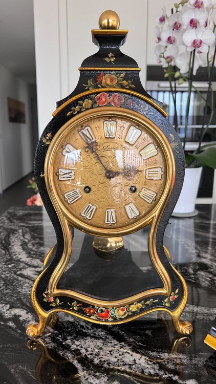 Pendule „Le Castel“ schwarz, mit Schlagwerk, 45cm (Gebraucht) in ...