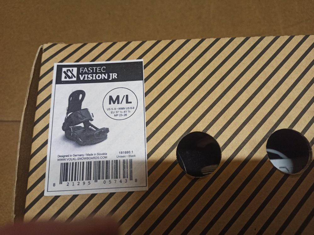 Neue Völkl FASTEC VISION JR Snowboardbindung Gr. 37,5 - 41,5 (Neu und ...