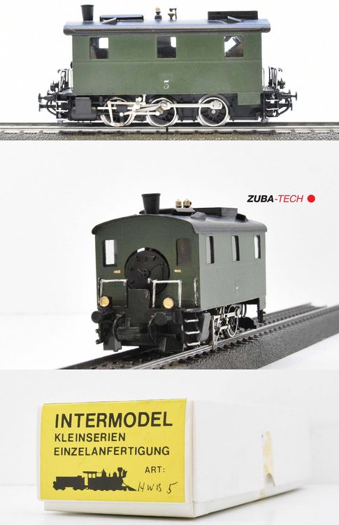 Intermodel HWB5 Dampflok Ec 3/3 HWB H0 GS Messing Analog OVP (Neu ...