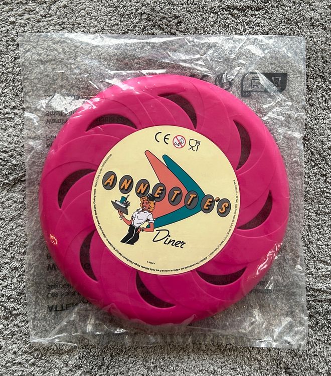 Frisbee Collector rose Annette’s Diner Disneyland Paris 23cm (Neu und originalverpackt) in St ...