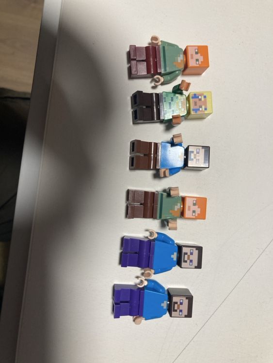 LEGO Minecraft Minifiguren Bundle – Steve & Alex (6 Figuren) (Gebraucht ...