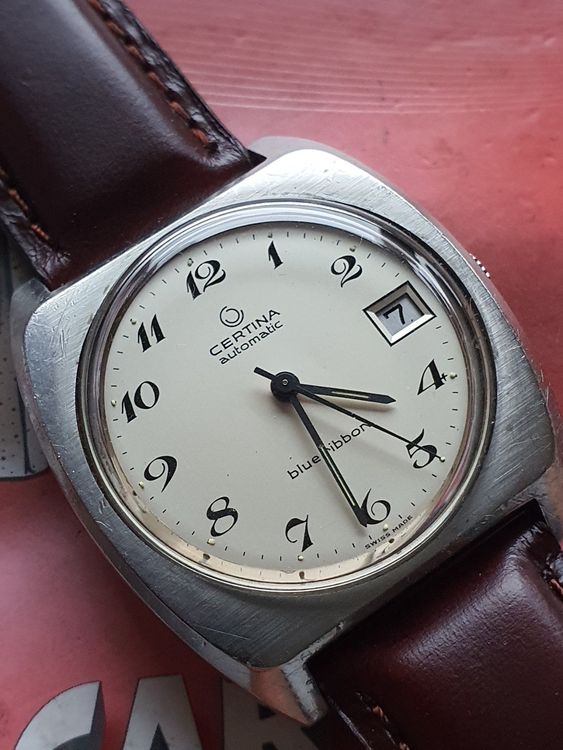 410 Certina Blue Ribbon Date Automat 1971 | Kaufen auf Ricardo