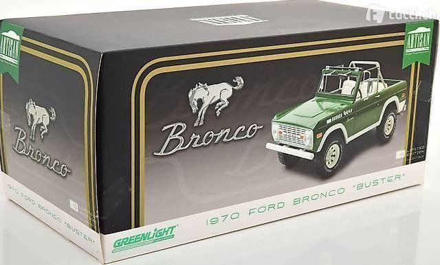 FORD BRONCO BUSTER 1970 1:18 GREENLIGHT (Neu und originalverpackt) in ...