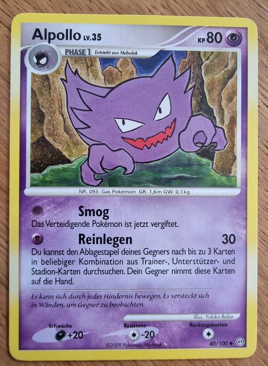 Pokémon Alpollo DE 40/100 | Kaufen auf Ricardo