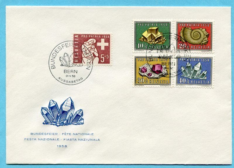 FDC Pro Patria 1958 - Satzbrief (Gebraucht) in Opfikon für CHF 9 – mit Lieferung auf Ricardo kaufen