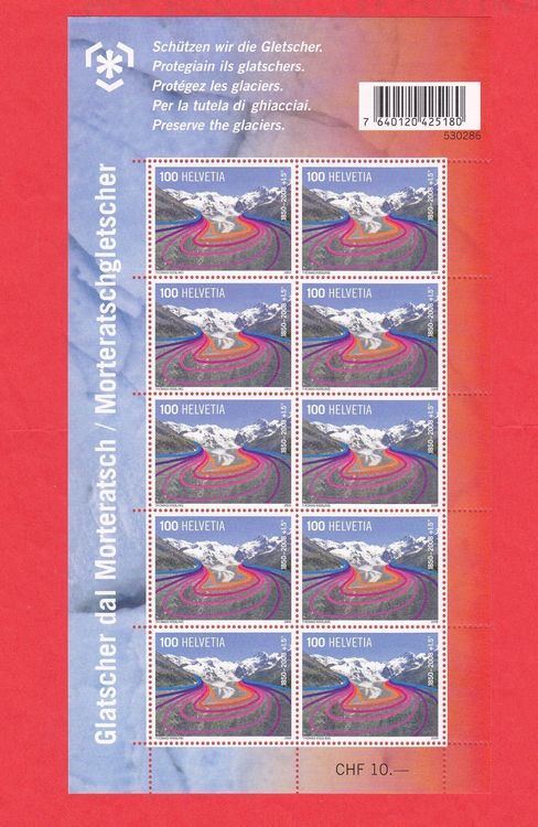 2009 Kleinbogen Morteratschgletscher ** Postfrisch ** (Neu (gemäss Beschreibung)) in Adliswil ...