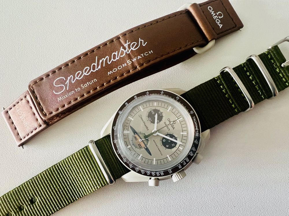 OMEGA x SWATCH Mission to Saturn “Military”, NO box & papers (Neu ...