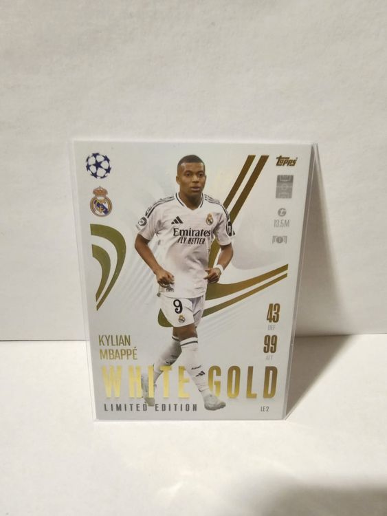 Match Attax Extra Kylian Mbappe White Gold Limited | Kaufen auf Ricardo