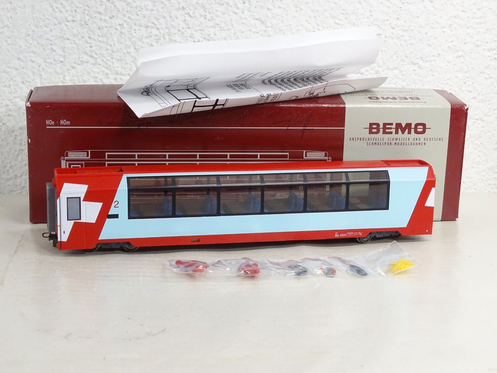 Bemo 3289 121 Panoramawagen GEX, BP2531, 2.Klasse, H0m, OVP (Neu (gemäss Beschreibung)) in ...