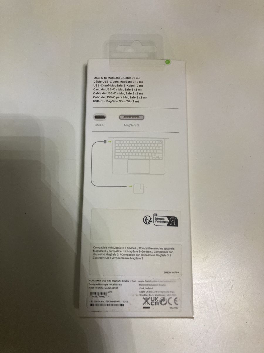 Câble Apple USB-C vers MagSafe 3 (2 m) - NEUF! ⚡️💻🔋 (51) (Neu und ...