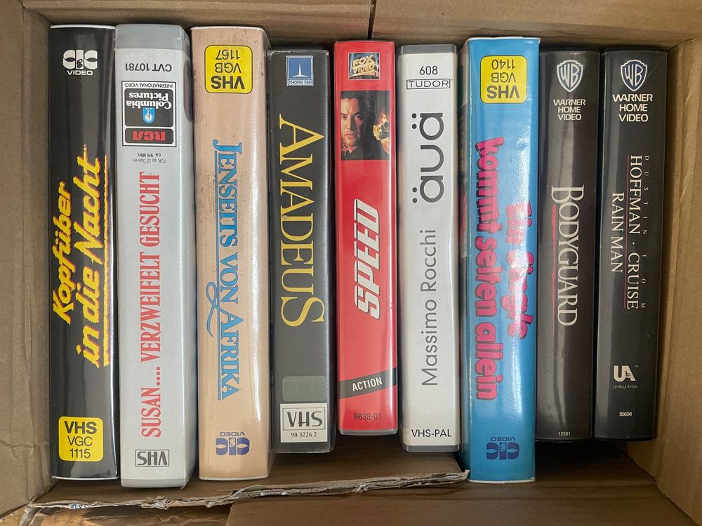 VHS Videokassetten 9 stk (Gebraucht) in Schenkon für CHF 1 – mit Lieferung auf Ricardo kaufen