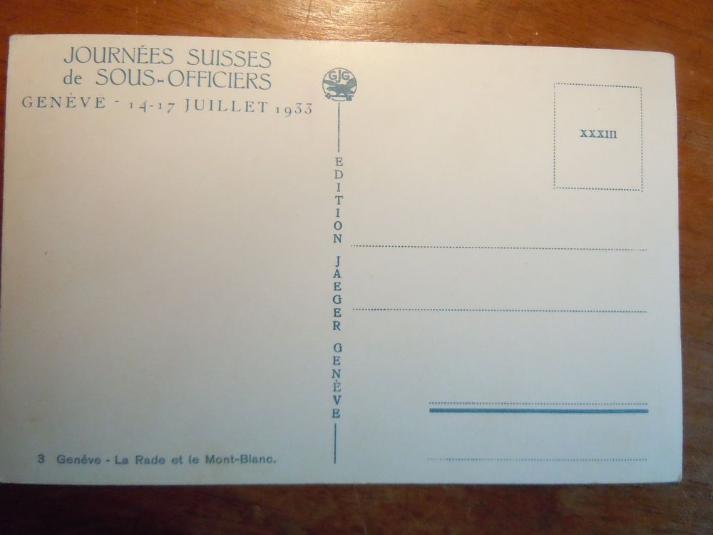 Genève - La Rade et le Mont-Blanc | Kaufen auf Ricardo