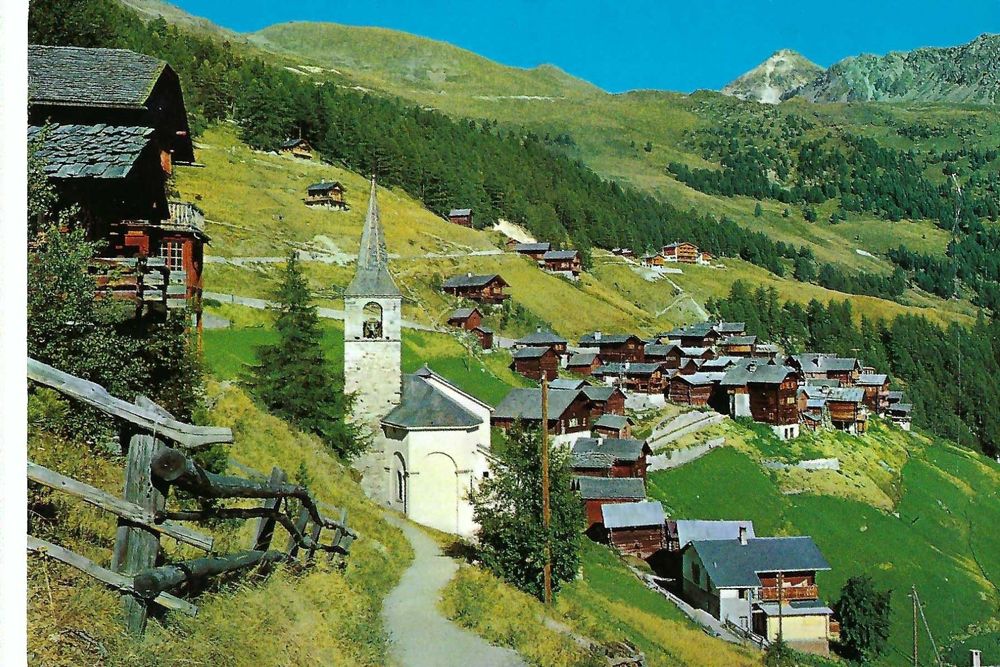 Postkarte Station de Chandolin Val d' Anniviers 1966 (Gebraucht) in Thun für CHF 0.8 – mit ...