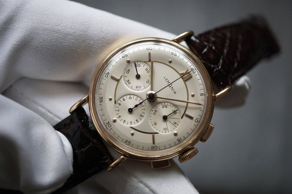 Lemania cal. Ch27/Omega 321, 18k solid gold, vintage 50 (Gebraucht) in ...