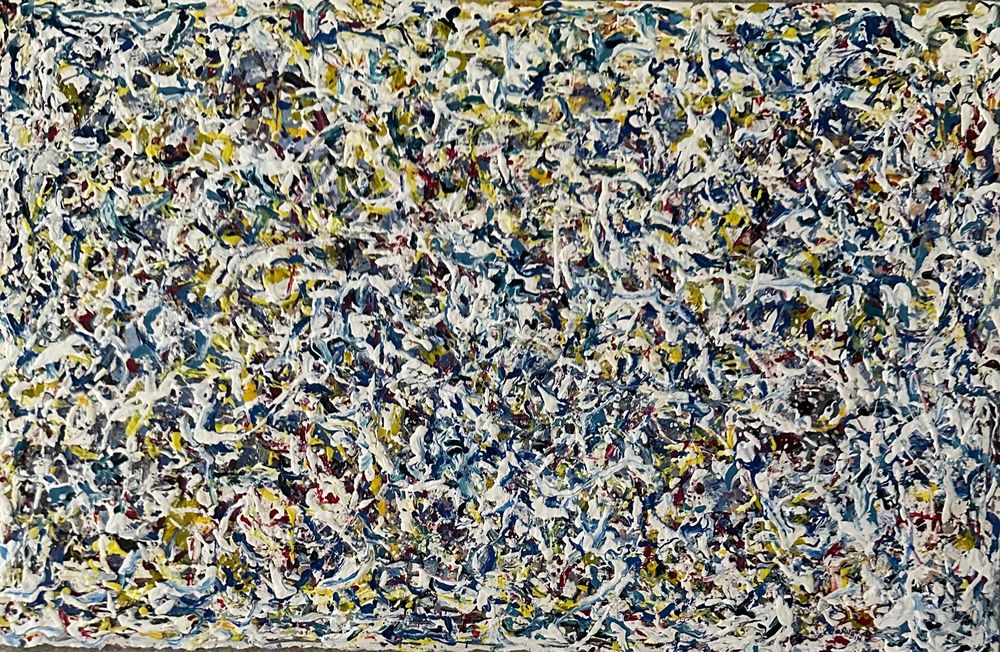 Michael Rubin (1946) Abstrakte Gemälde Verso Handsig | Kaufen auf Ricardo