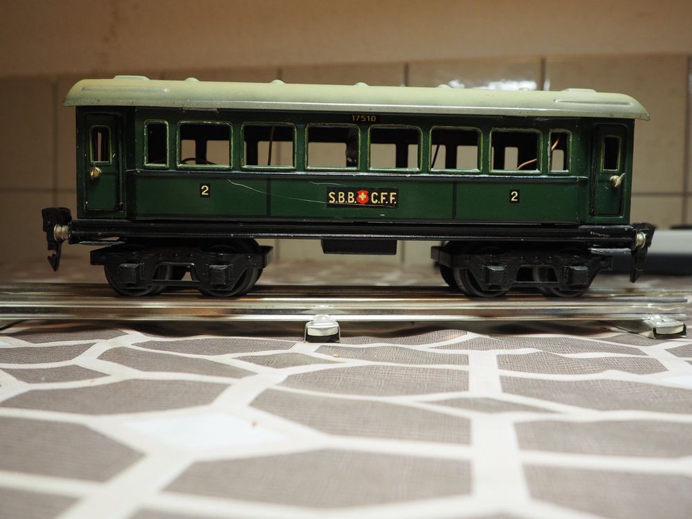 Modelleisenbahn, Spur 0, Märklin Personenwagen 17510, SBB (Defekt) in ...