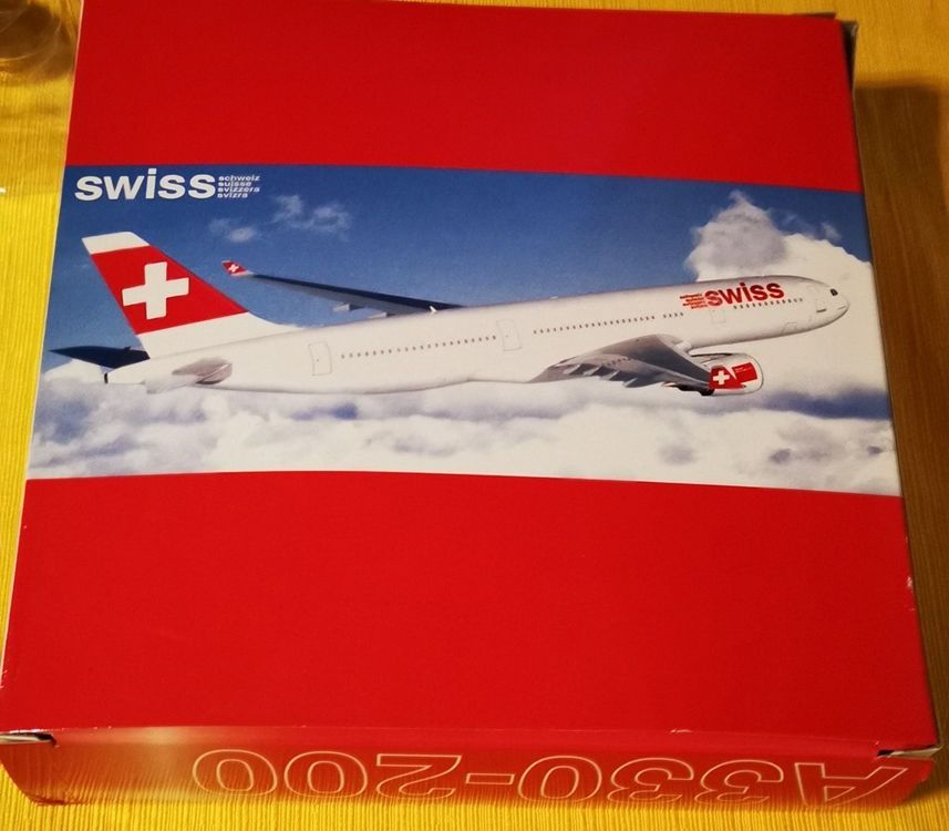 Swiss Swissair Flugzeug Modell Airbus plane jet Air Flieger (Neu und ...