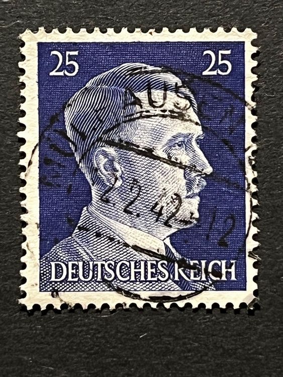 DR / Briefmarke Dritten Deutschen Reiches / Francobollo 3 Re (Gebraucht) in Chiasso für CHF 1 ...