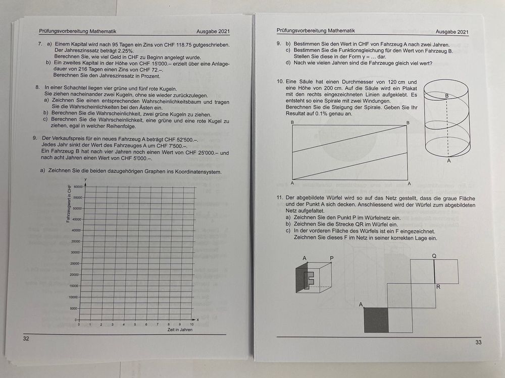Gymi- + BMS-Prüfungsvorbereitung Mathematik 2021 unbenutzt | Kaufen auf ...