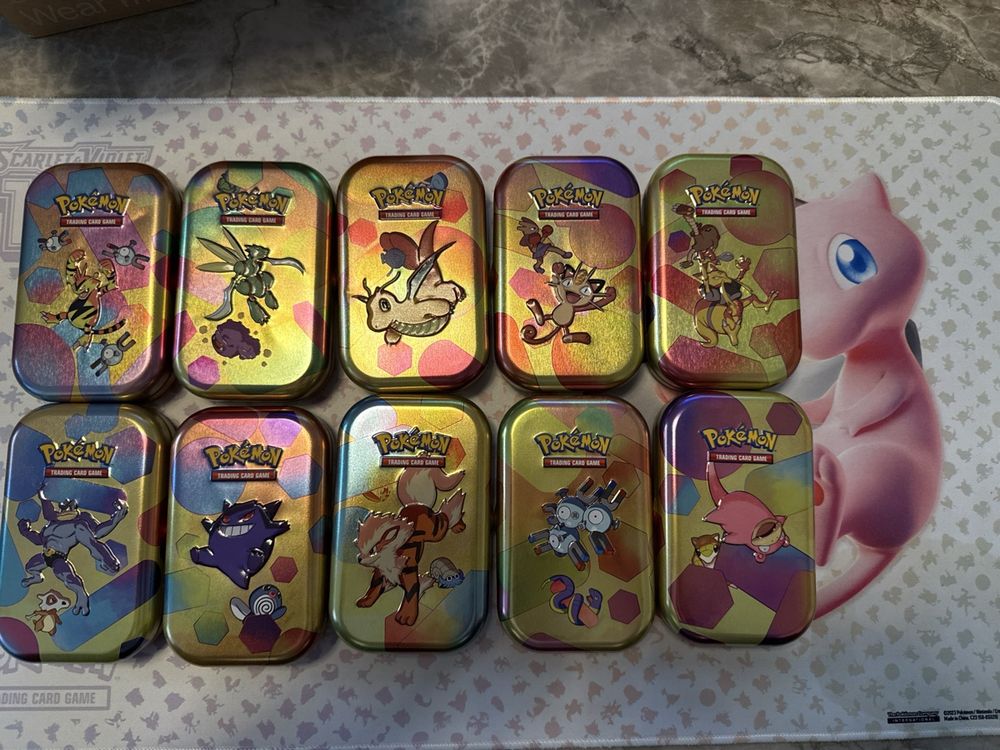 *EMPTY* Pokemon 151 Mini Tin Set - Including ART and COINS. (Gebraucht ...