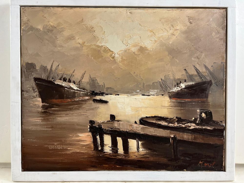 Meereslandschaft Gemälde Signiert. (Gebraucht) in Neuhausen am Rheinfall für CHF 10 – mit ...