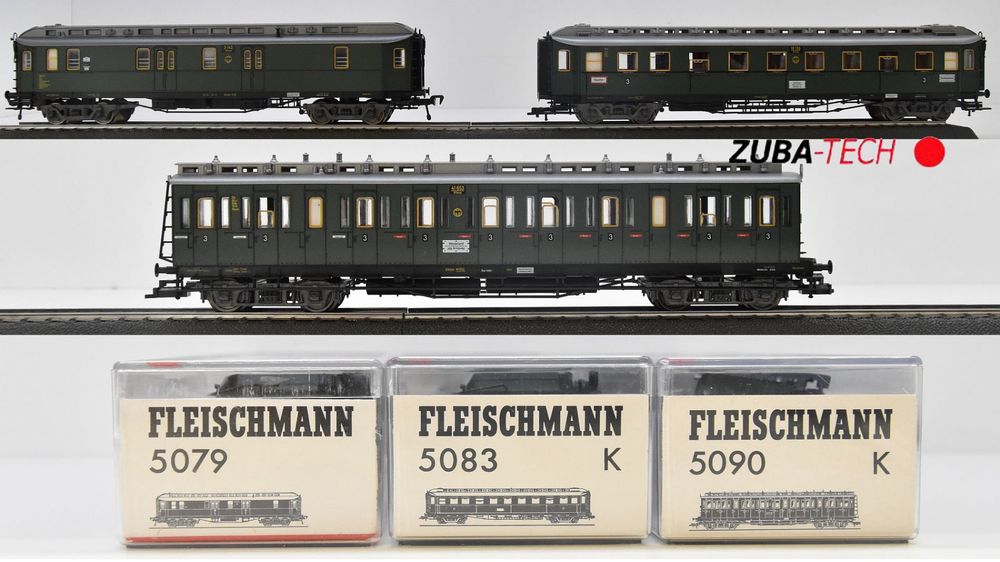 Fleischmann 3x Personenwagen DR H0 GS mit OVP (Gebraucht) in St. Gallen für CHF 53 – mit ...