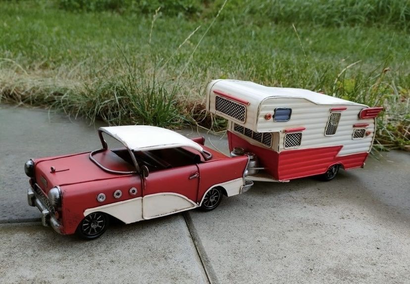 USA Car aus Blech mit Wohnwagen (Neu und originalverpackt) in ...
