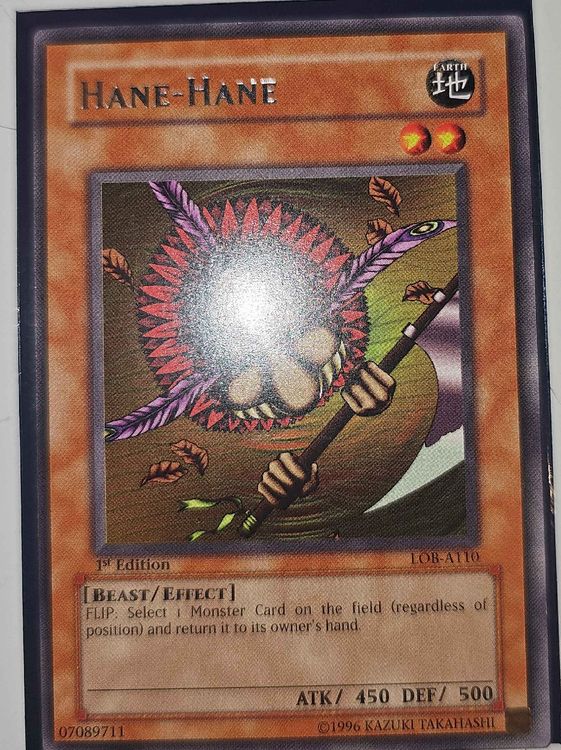 Yugioh LOB Hane-Hane Rare 1. Auflage LOB-A110 | Kaufen auf Ricardo
