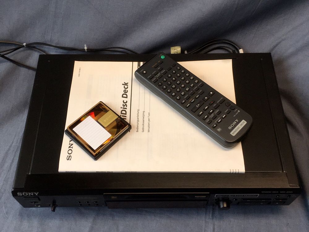 Sony Mini Disc MDS-JE520 inkl. FB und BA (Gebraucht) in Aarberg für CHF ...