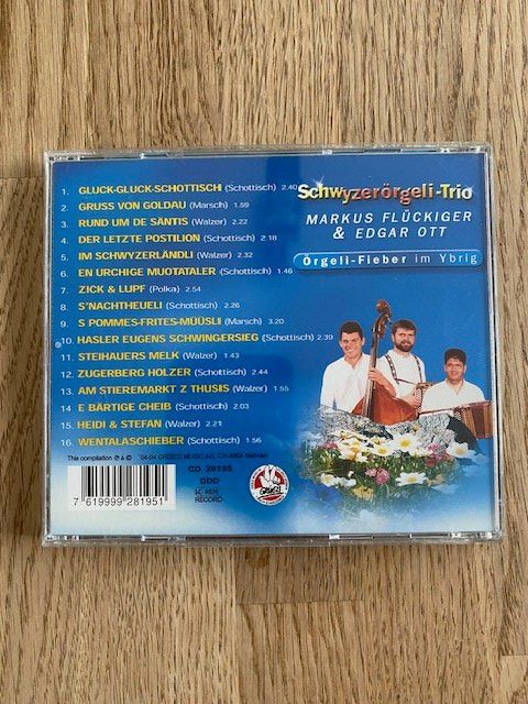 CD Schwyzerörgeli-Trio Markus Flückiger & Edgar Ott (Gebraucht) in ...
