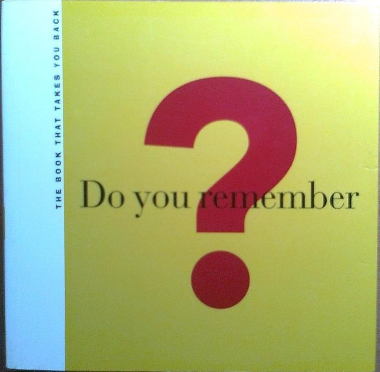 Do You Remember? The Book That Takes You Back *Gitter/Anapol (Gebraucht ...