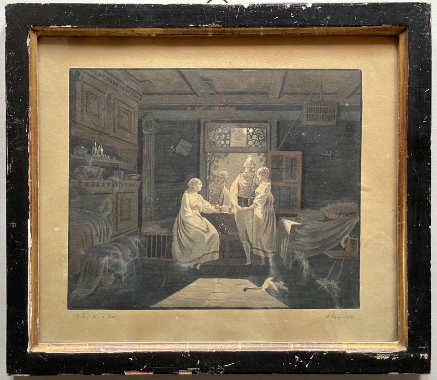 Rudolf König 1790-1815 - Original Aquarell 1810 - sign. (Gebraucht) in ...