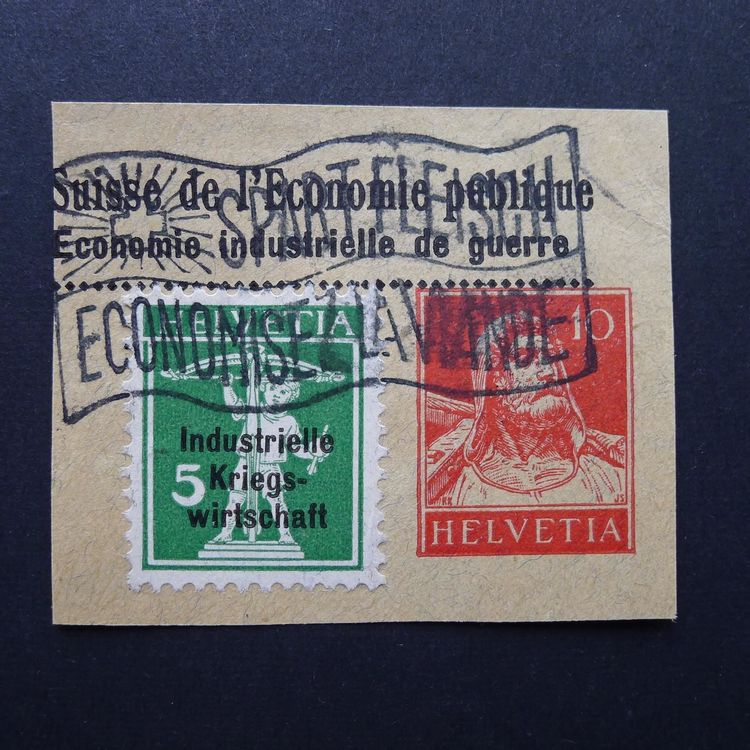 1918 IKW Nr. 10 gestempelt auf Papier (Gebraucht) in Dagmersellen für CHF 16 – mit Lieferung auf ...