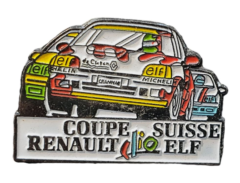 U554 - Pin Renault Clio Coupe Suisse ELF Michelin | Kaufen auf Ricardo