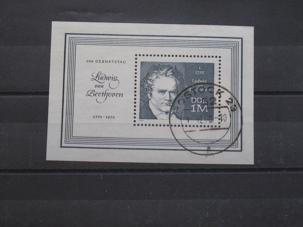 DDR 1970 Ludwig v. Beethoven Bl 32 gest (Gebraucht) in Wil SG für CHF 2 ...